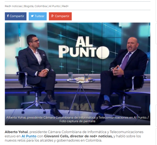 red mas .com - CCIT - Cámara Colombiana de Informática y Telecomunicaciones